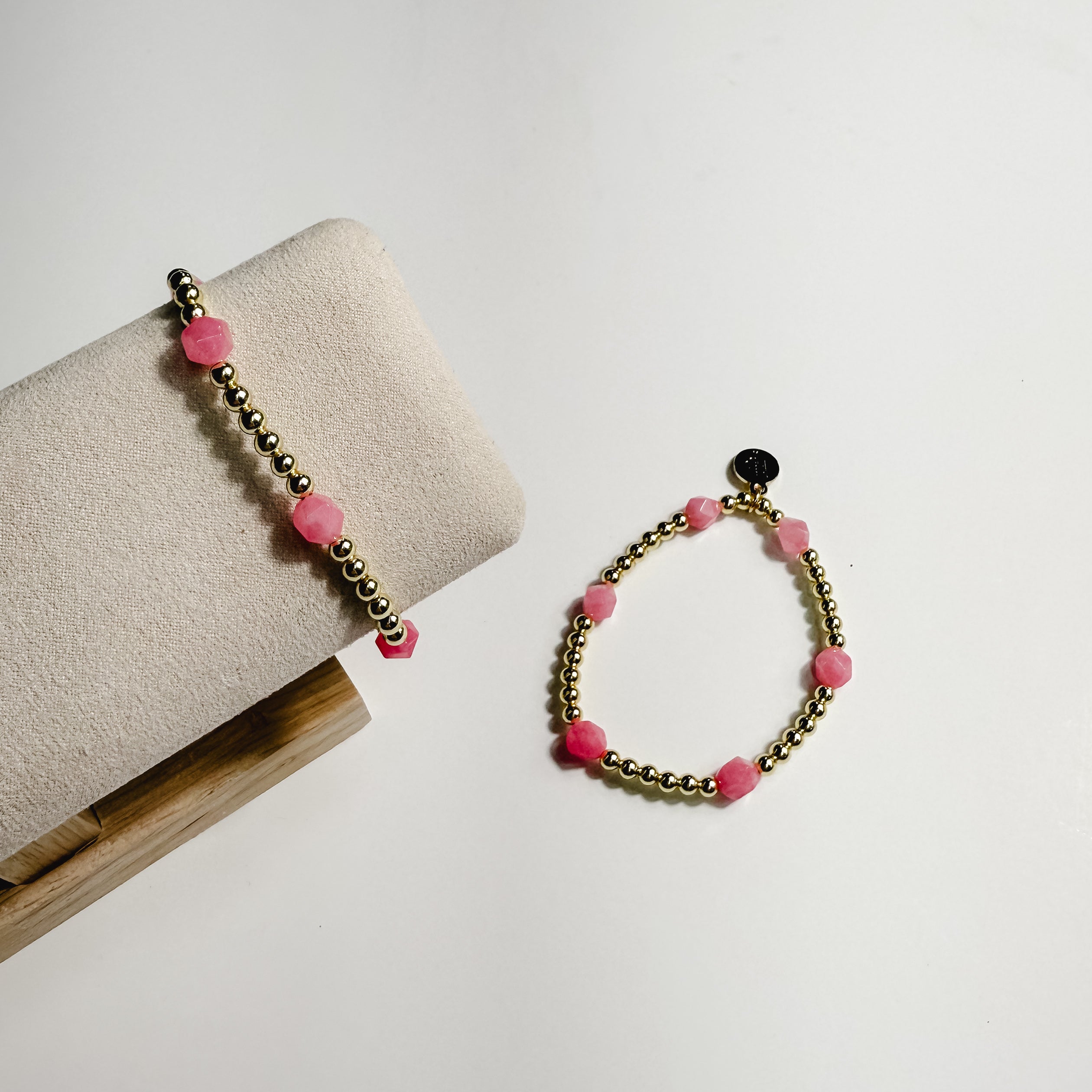 Lexi Stacker Bracelet - Strawberry Pink – Hollowood at Home