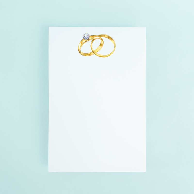 Wedding Rings Note Pad – Hollowood at Home