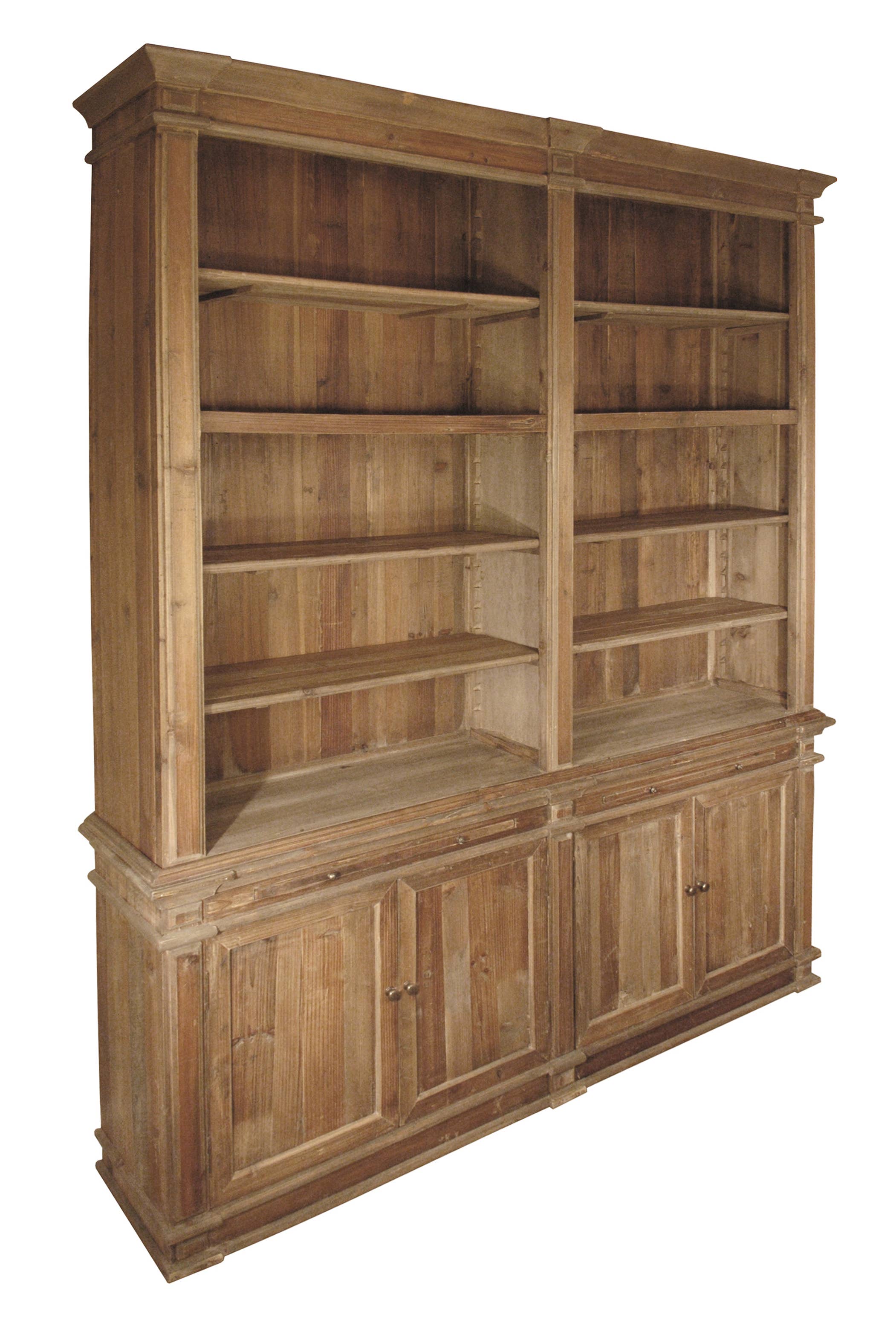 Double Bookcase In Pine | In-Store Pick-up Only – Hollowood at Home