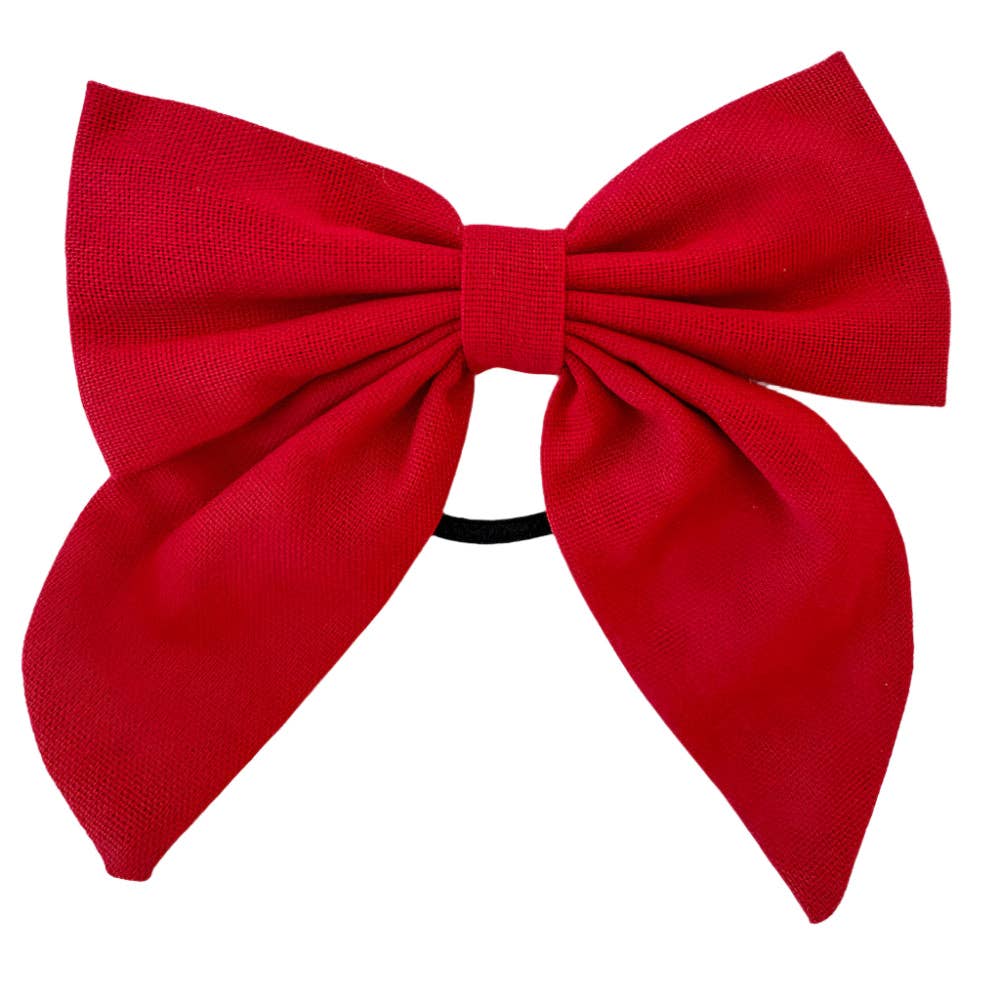 Red Linen Bottle Bow – Hollowood at Home