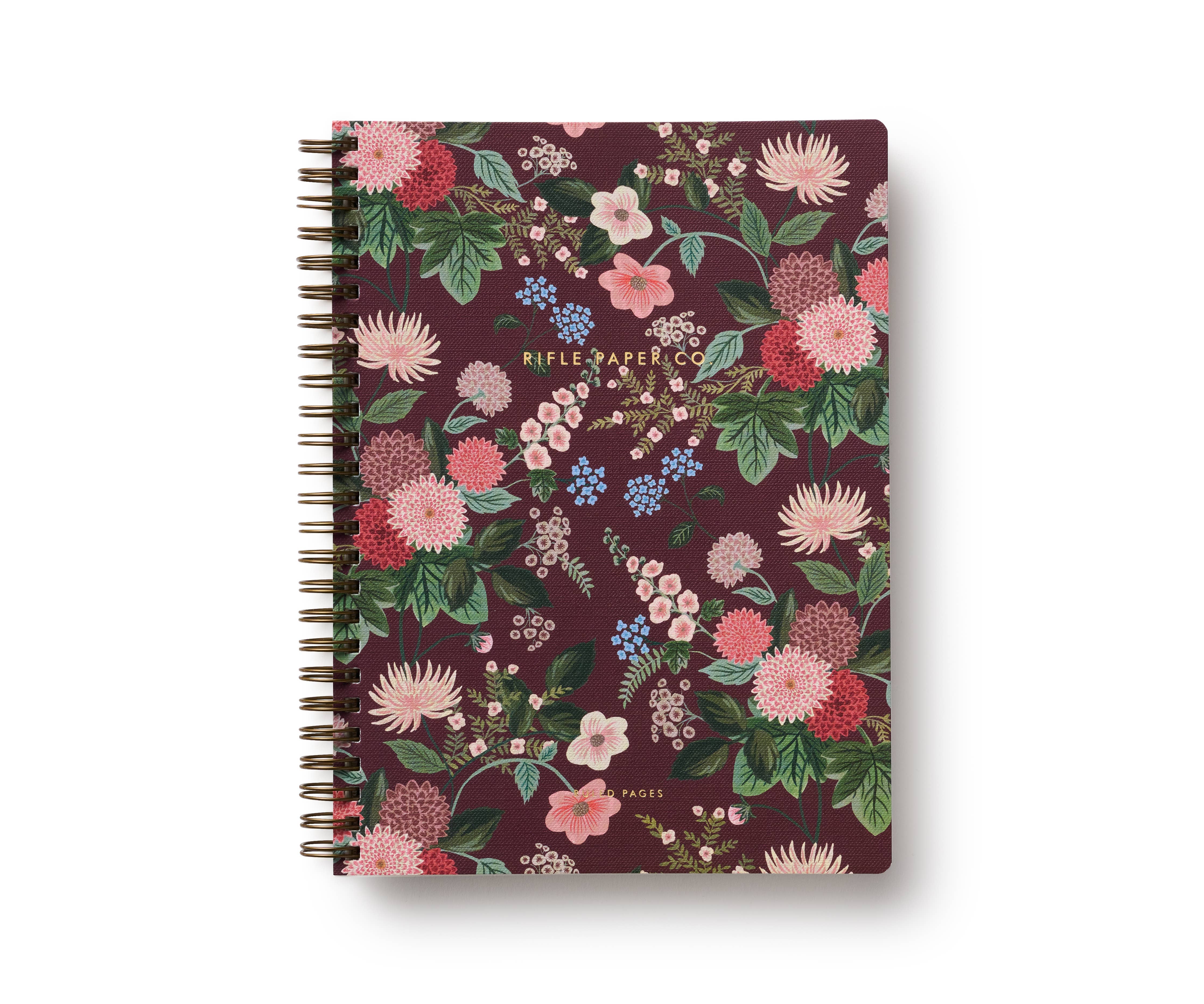 Dahlia Spiral Notebook – Hollowood at Home